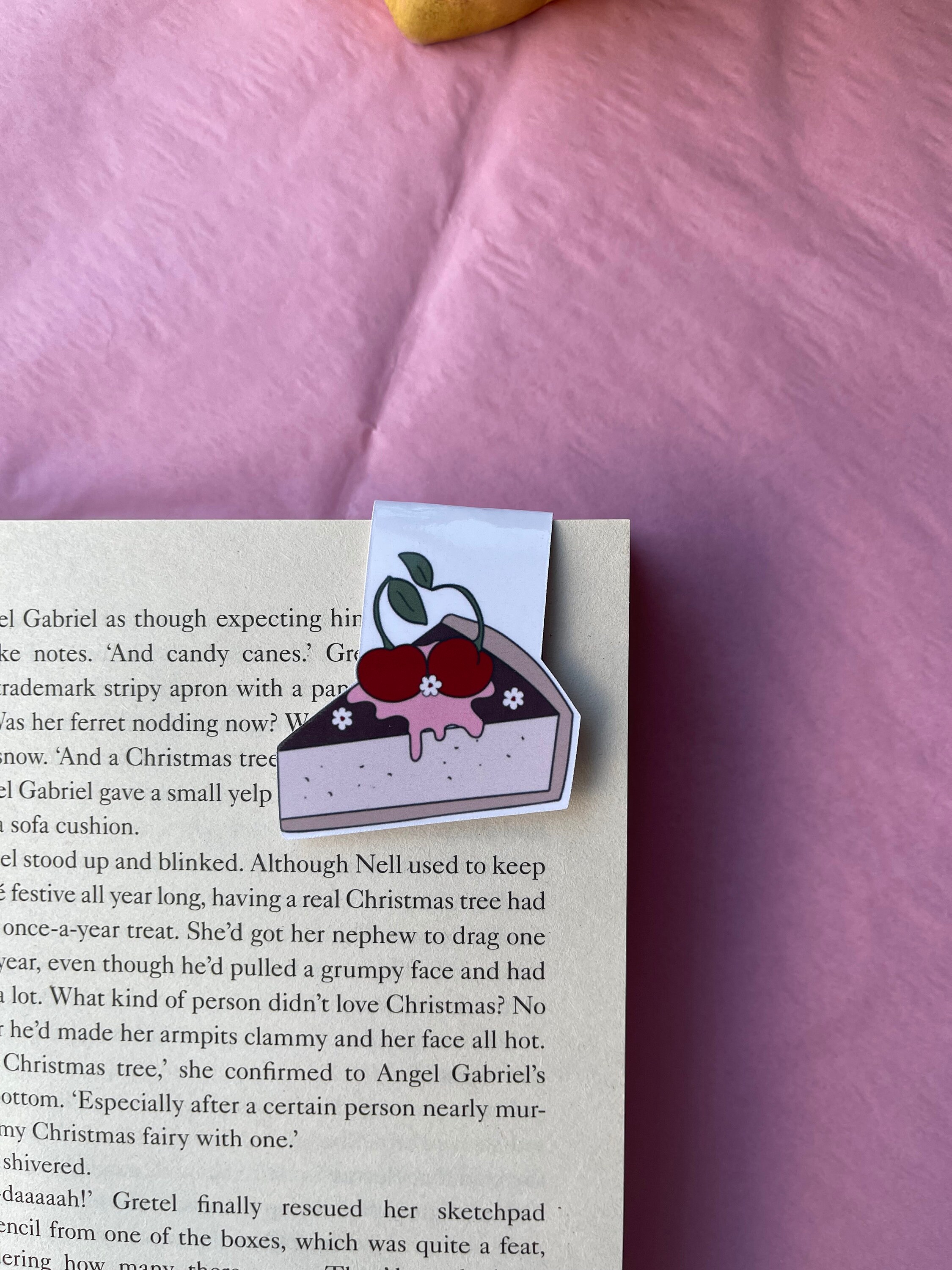 Cherry Cheesecake Magnetic Bookmark, Magnetic Book Saver, Book Lover ...