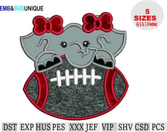 Elephant Applique Alabama Elephant Embroidery Designs Baby | Etsy