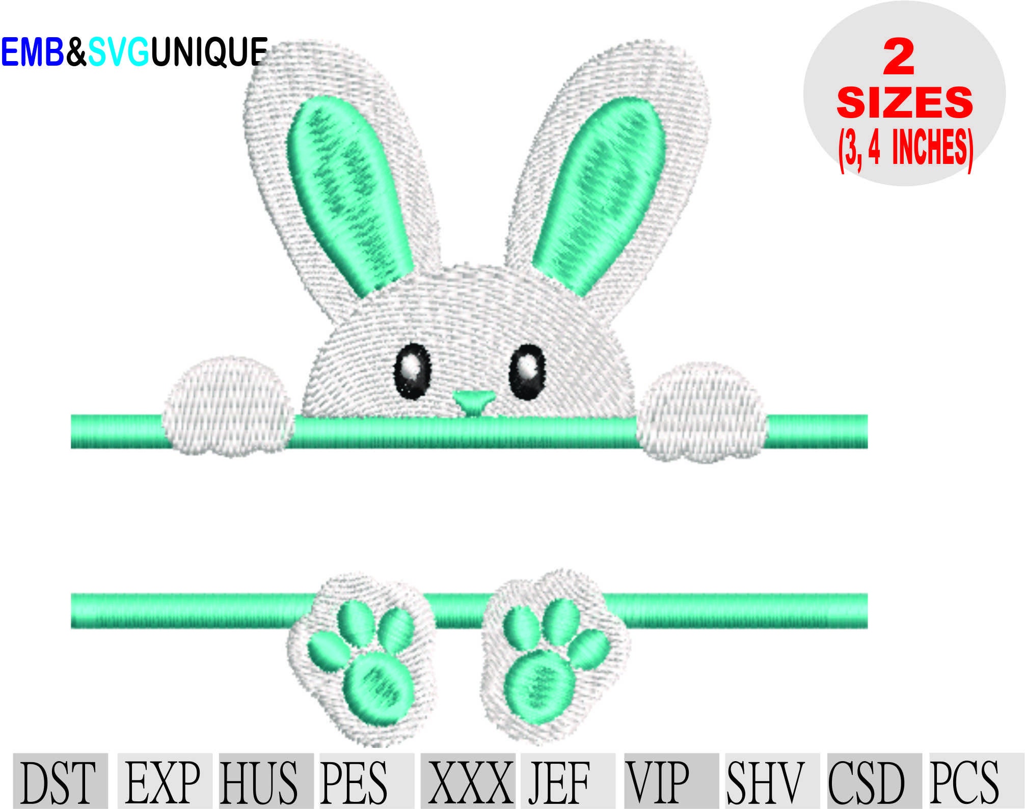 Cute Bunny Boy Embroidery Designs, Machine Embroidery, Pes Files for ...
