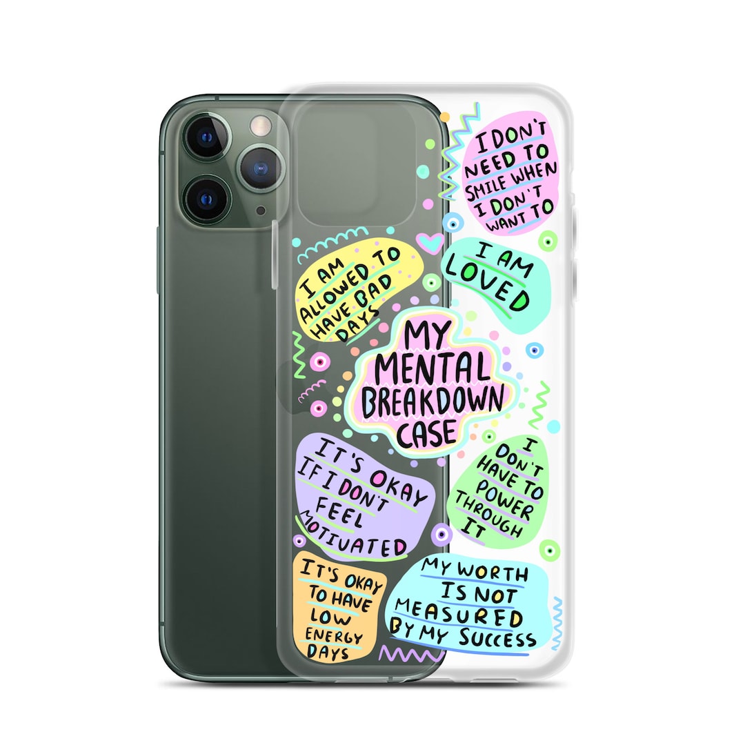 Aesthetic Quote Phone Case, Inspirational Phone Case, Mental Health ...