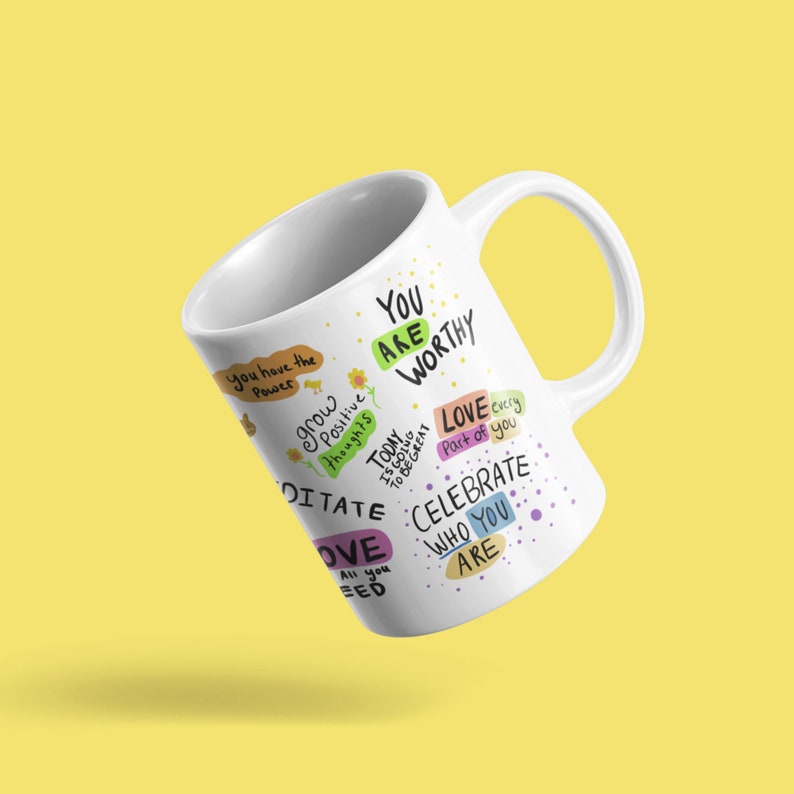 Daily Affirmations, Meditation Mug, Mindset Mug, Mugs for Teachers ...