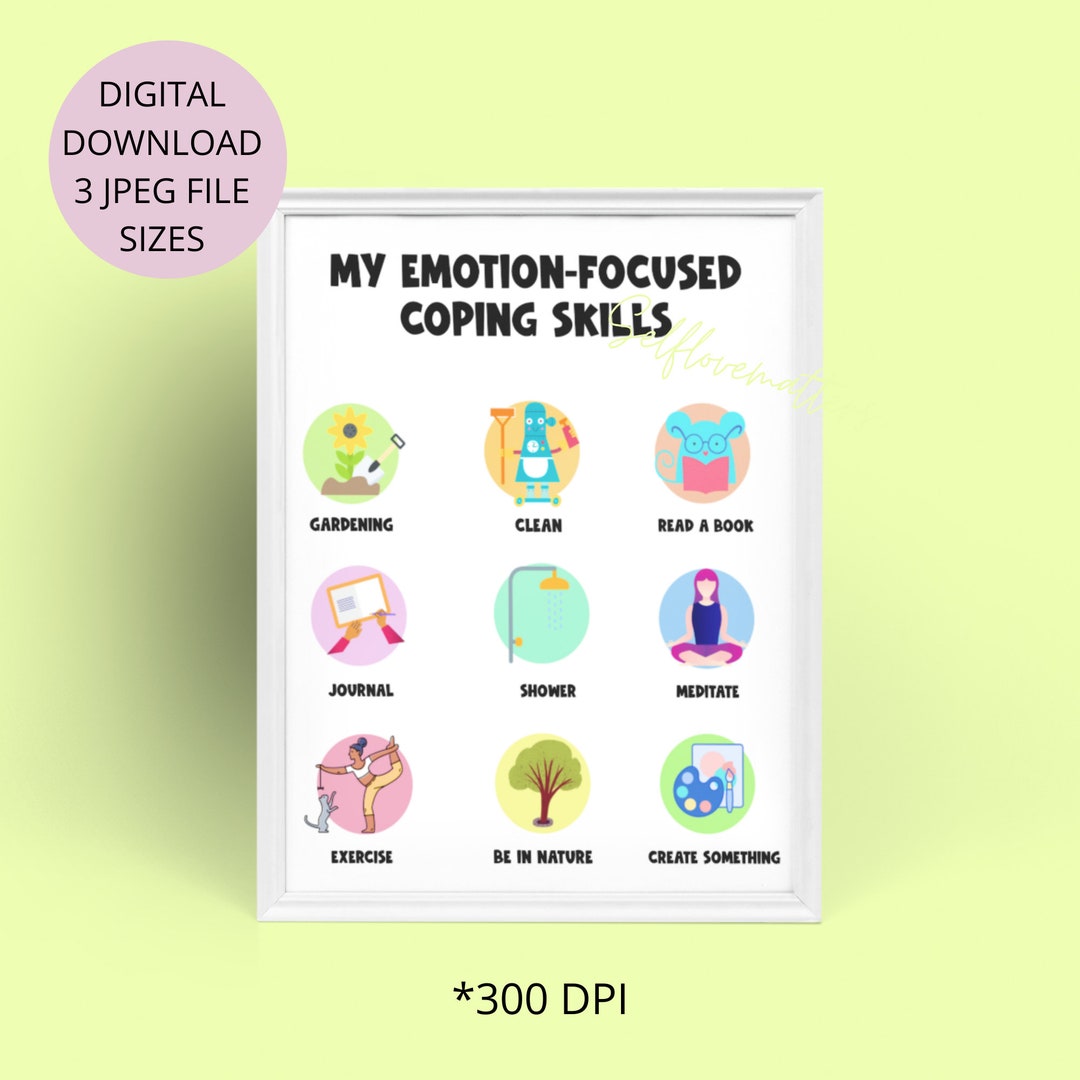 Coping Skills Poster Download, Therapy Poster, Therapy Worksheet ...