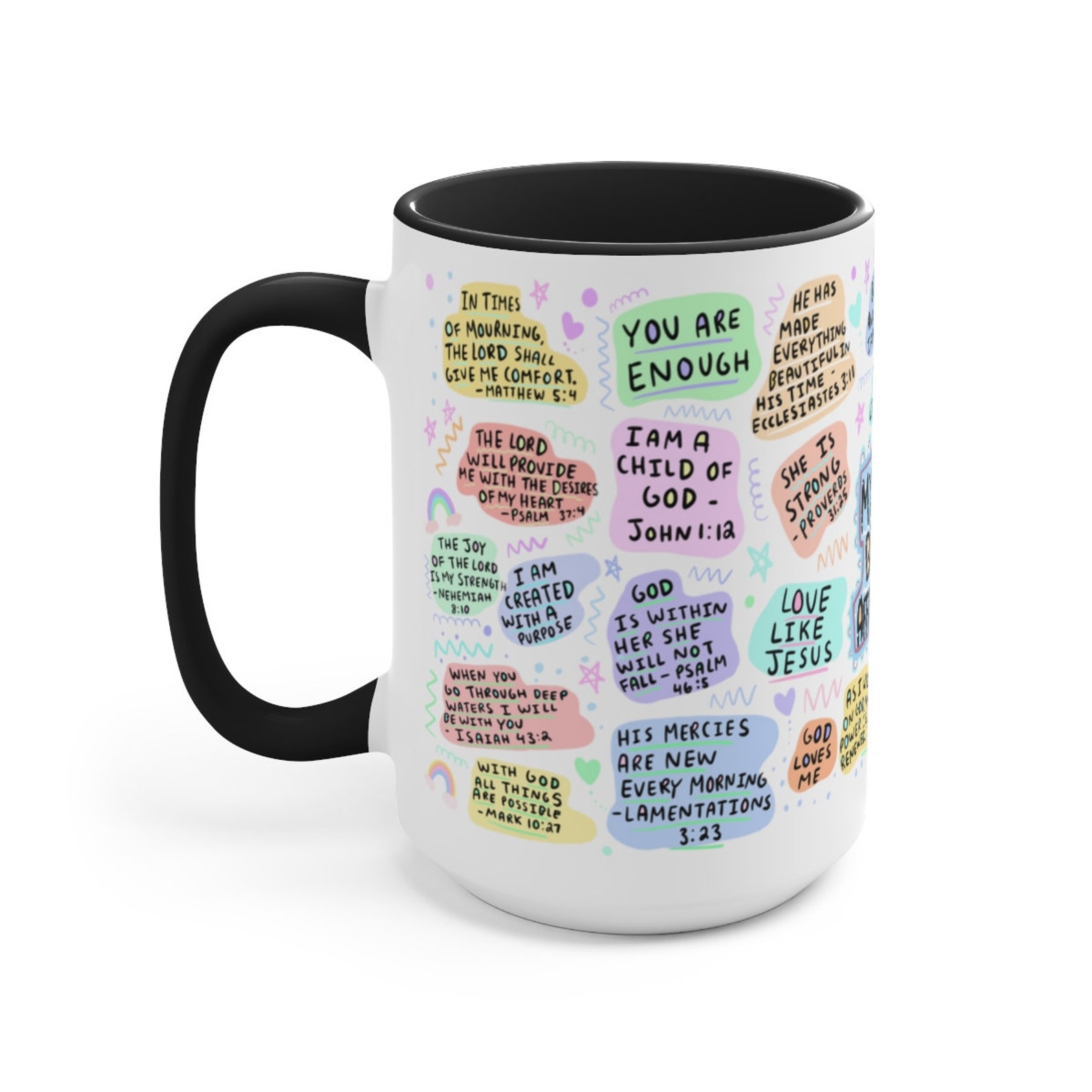 Bible Verse Coffee Mug Christian Coffee Mug Christian Gifts - Etsy