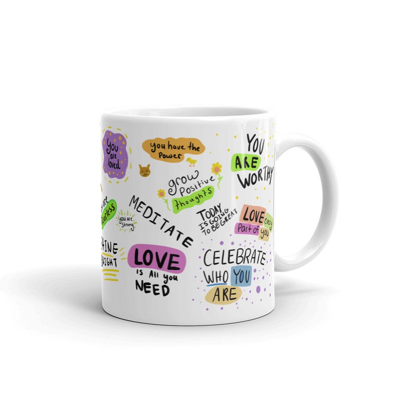 Daily Affirmations Meditation Mug Mindset Mug Mugs for - Etsy