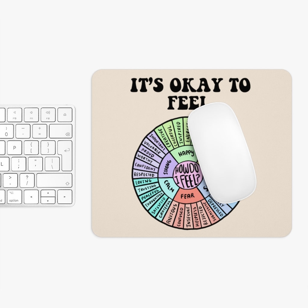 Feelings Wheel Mouse Pad Feelings Wheel Mousepad for Kids - Etsy