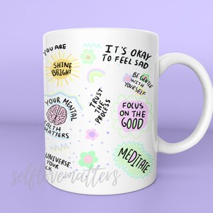 Affirmations Mug, Inspirational Mug, Motivational Mug, Self Care Mug ...