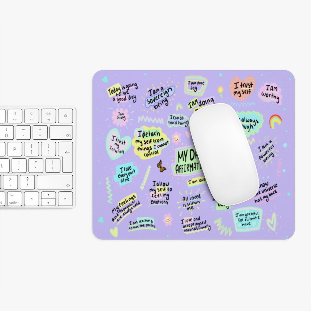 Cute Mousepad, Aesthetic Mousepad, Pastel Mousepad, Mental Health ...