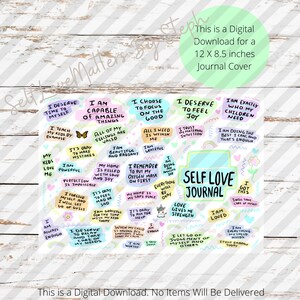 Blank Mom Self Love, Journal Cover Sublimation Design, Journal Cover ...