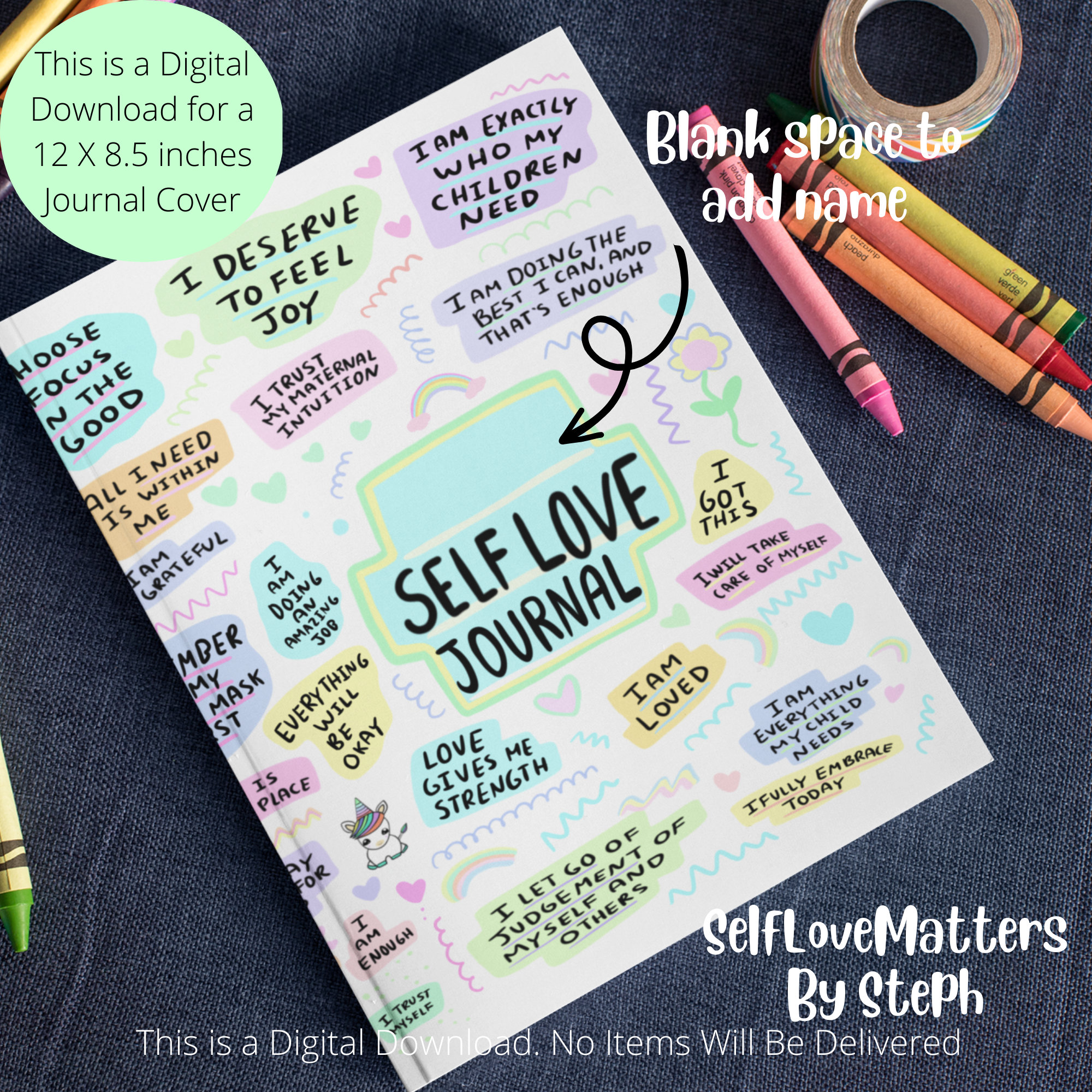 Blank Mom Self Love Journal Cover Sublimation Design Journal - Etsy UK