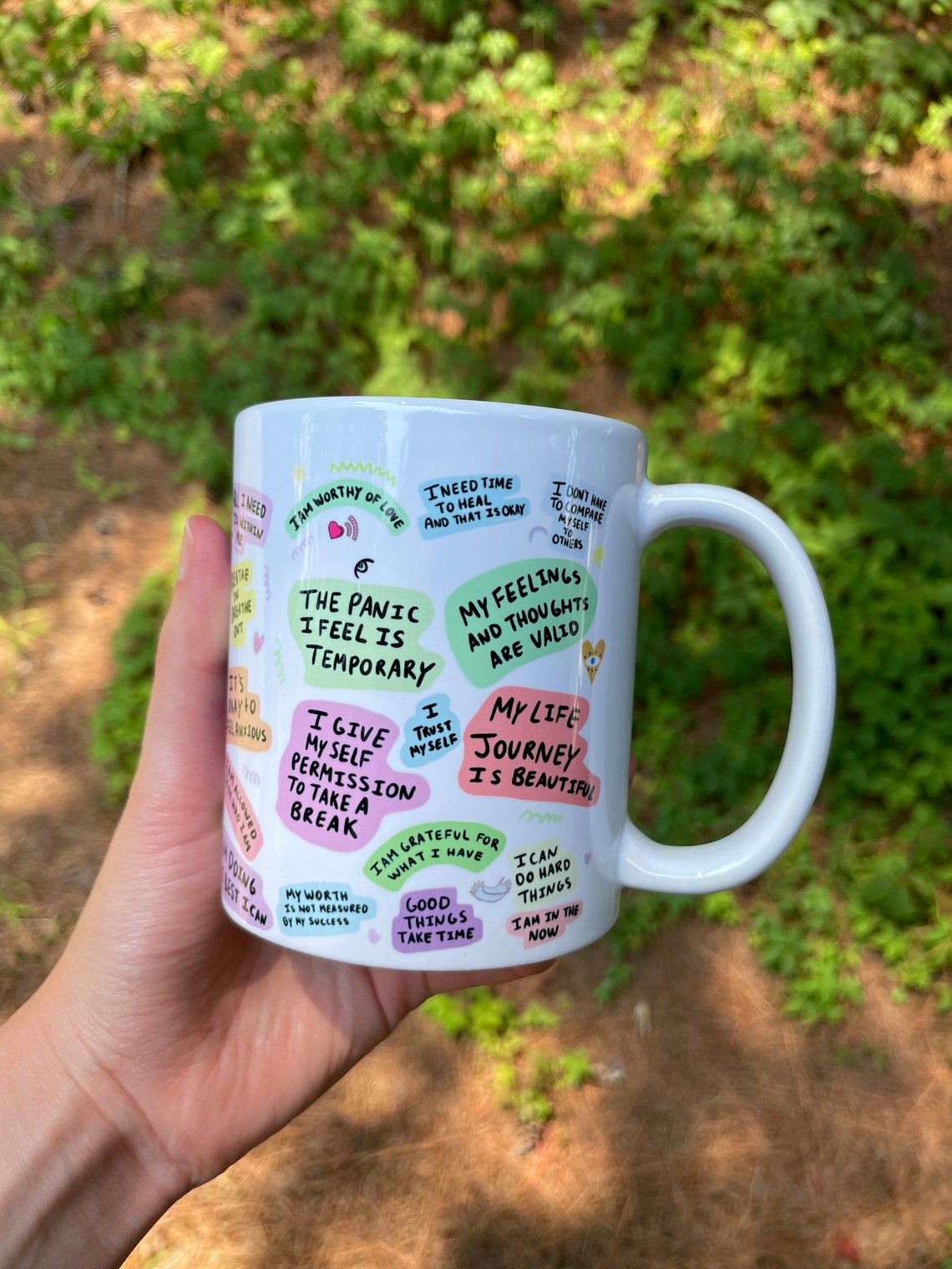 Affirmations Mug Inspirational Mug Motivational Mug Self Etsy