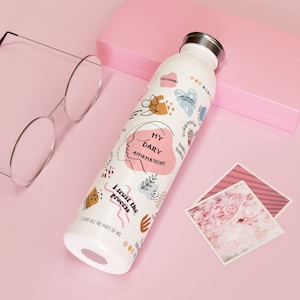 20oz Skinny Water Bottle Daily Affirmations Positive Water Bottle ...