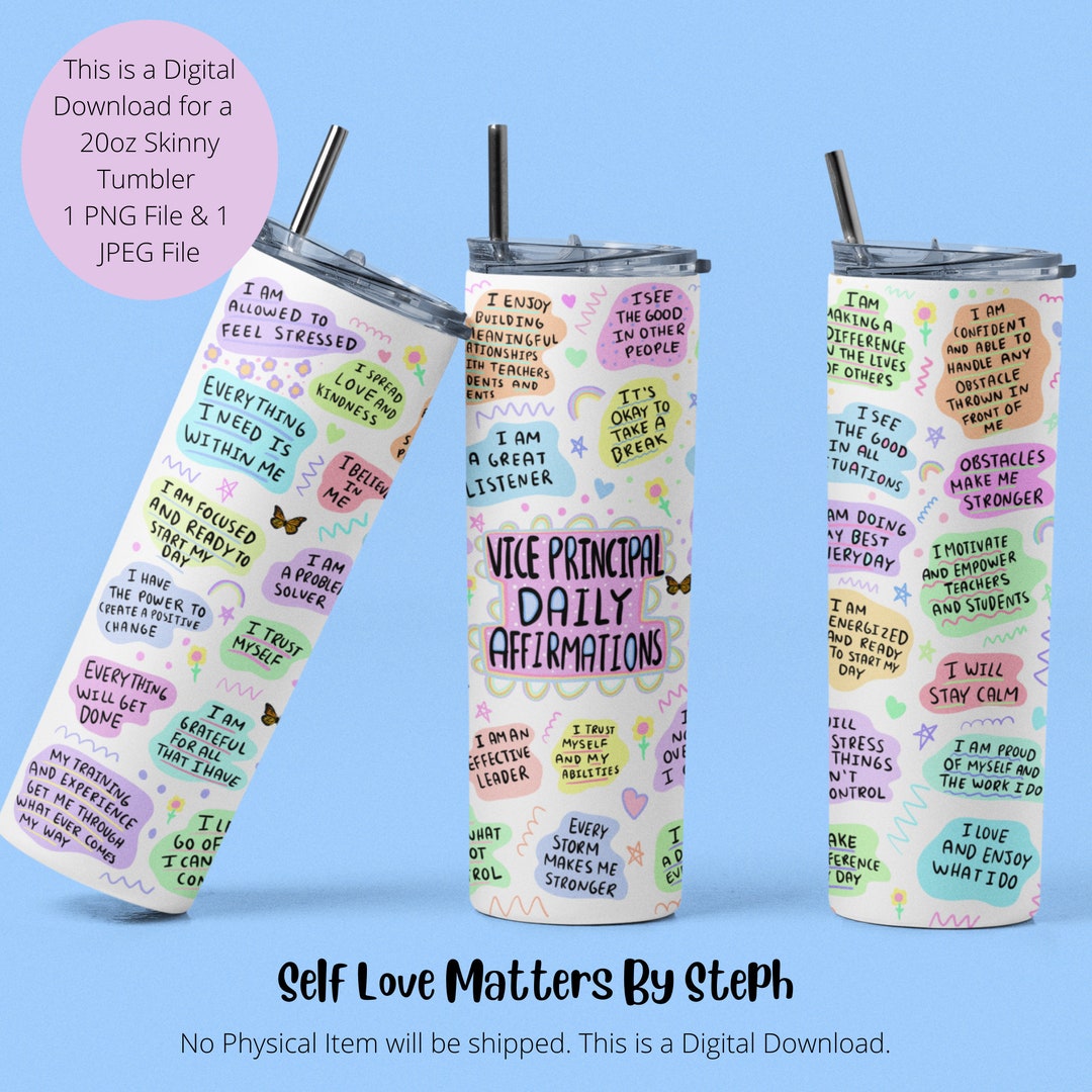 Vice Principal Sublimation Tumbler Design, Vice Principal Daily ...