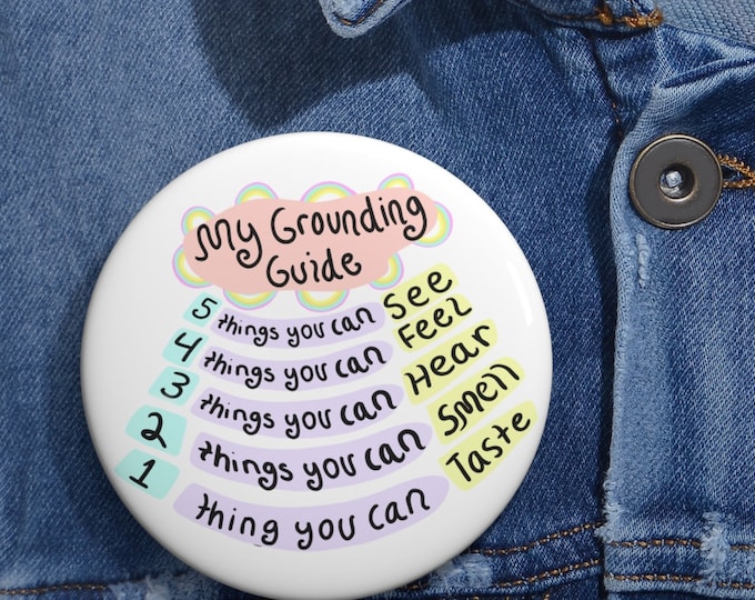 Grounding Guide Mental Health Sticker Grounding Exercises - Etsy