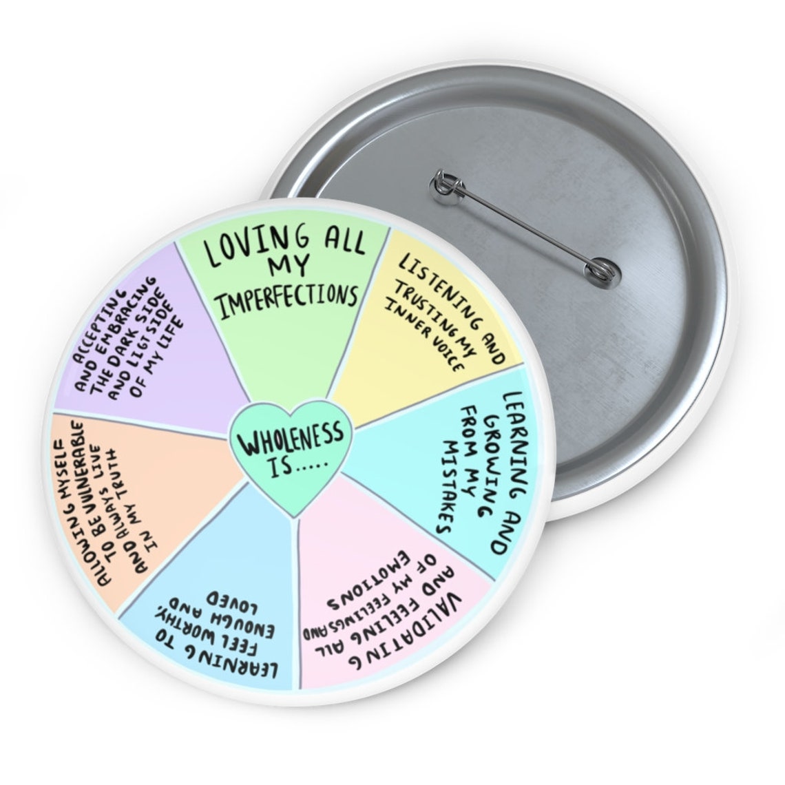 Affirmation Pin Mental Health Pin Self Care Gift Mental Health | Etsy