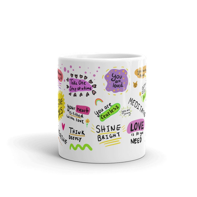 Affirmations Mug Inspirational Mug Motivational Mug Self Etsy