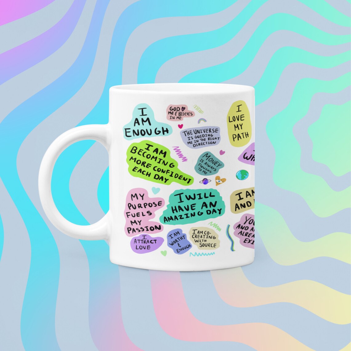 Affirmations Mug, Inspirational Mug, Motivational Mug, Self Care Mug ...