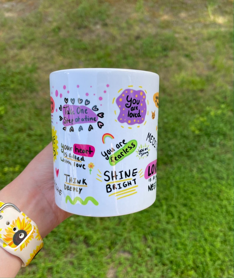Daily Affirmations Meditation Mug Mindset Mug Mugs for - Etsy