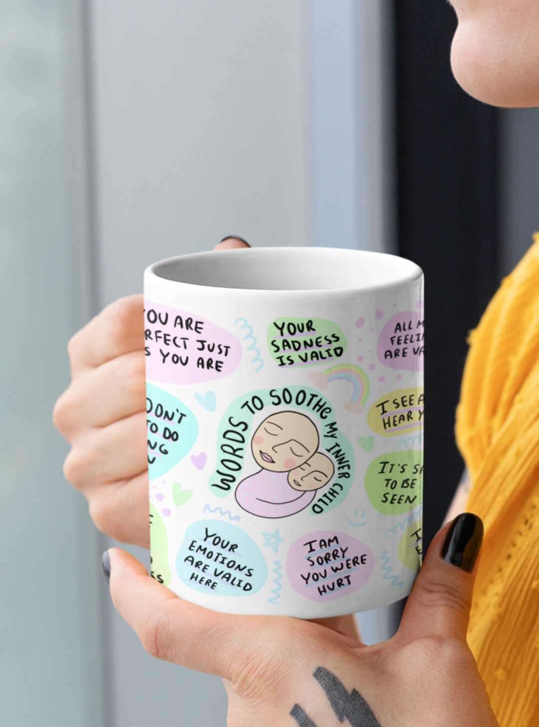Affirmations Mug Positivity Coffee Mugs Mental Health Mug - Etsy