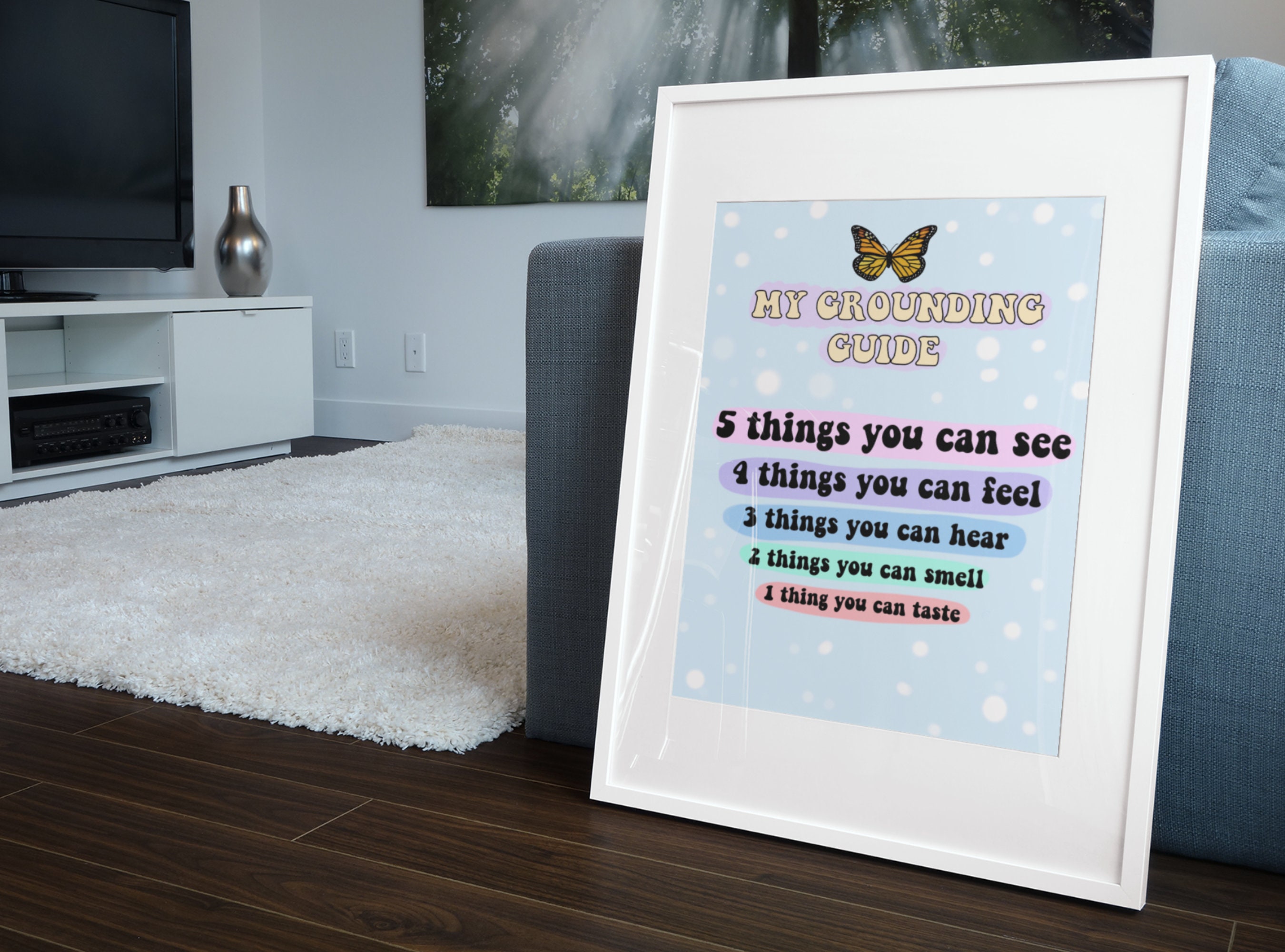 Grounding Technique Poster Coping Skill Poster Mental Health | Etsy