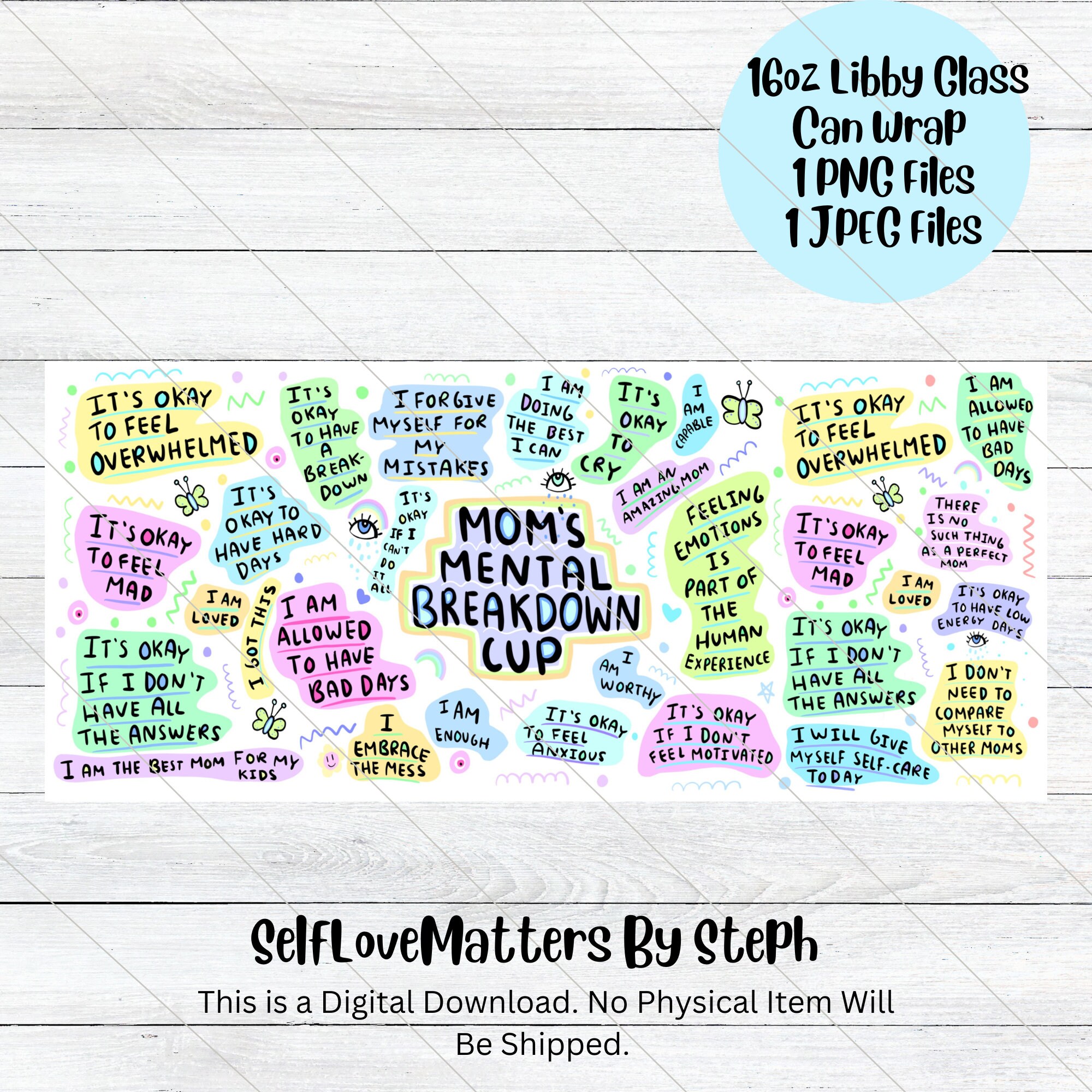 Mom's Mental Breakdown Sublimation Design, Mother's Day Sublimation ...