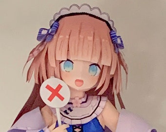 Vtuber Rushia Papercraft Pepakura 3D Model Paper PDF | Etsy