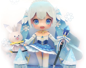 Vtuber EN Halloween Papercraft Pepakura 3D Model Paper - Etsy