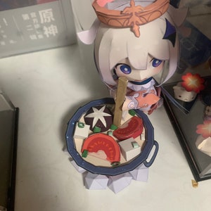 Genshinimpact,paimon, Papercraft , Pepakura, 3D Model Paper , PDF ...