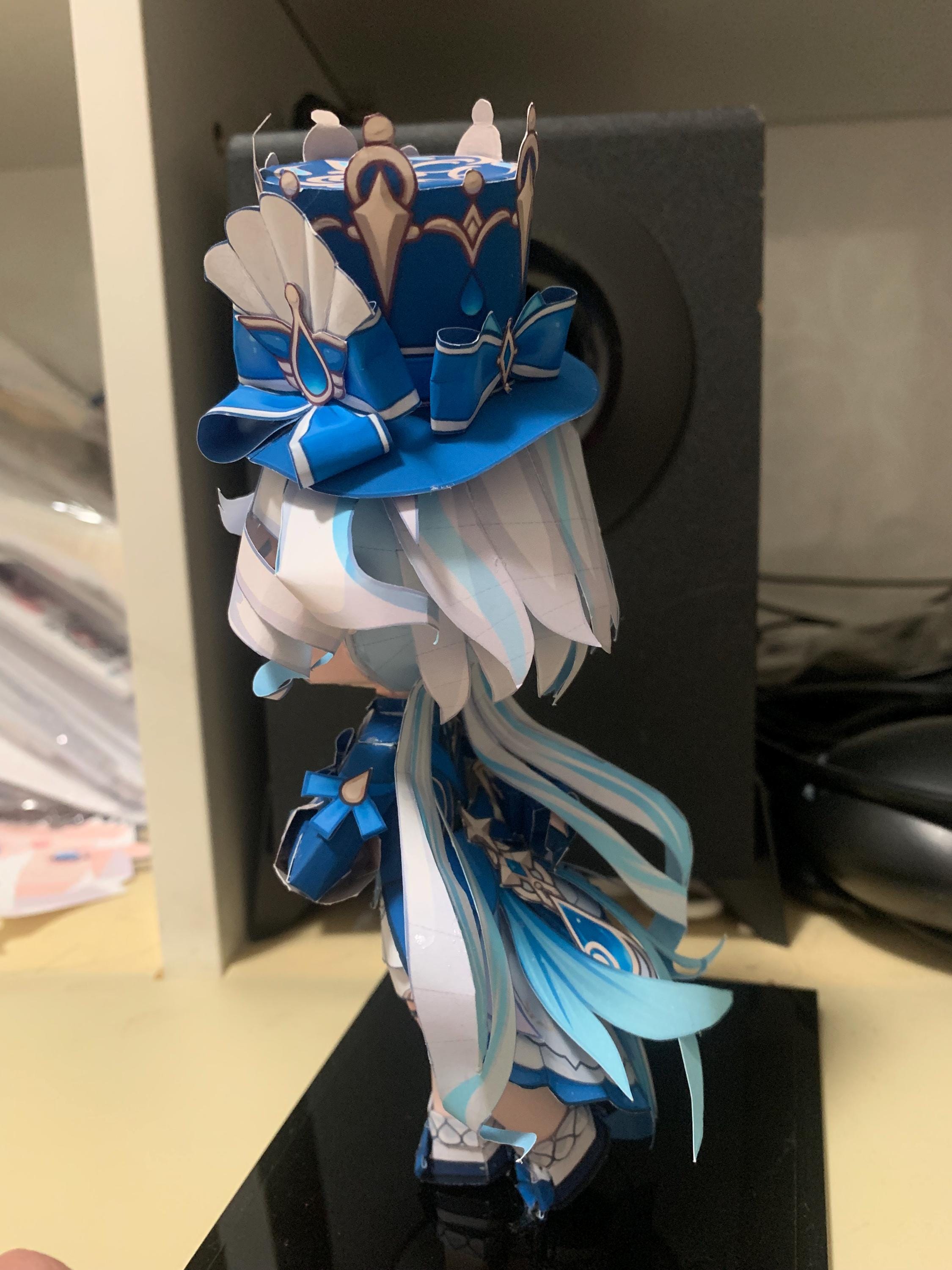 Genshinimpact, Furina, Papercraft , Pepakura, 3D Model Paper , PDF ...