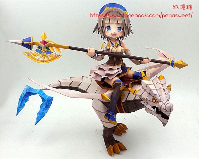 Excelia Shironeko Papercraft Pepakura 3D Model Paper - Etsy