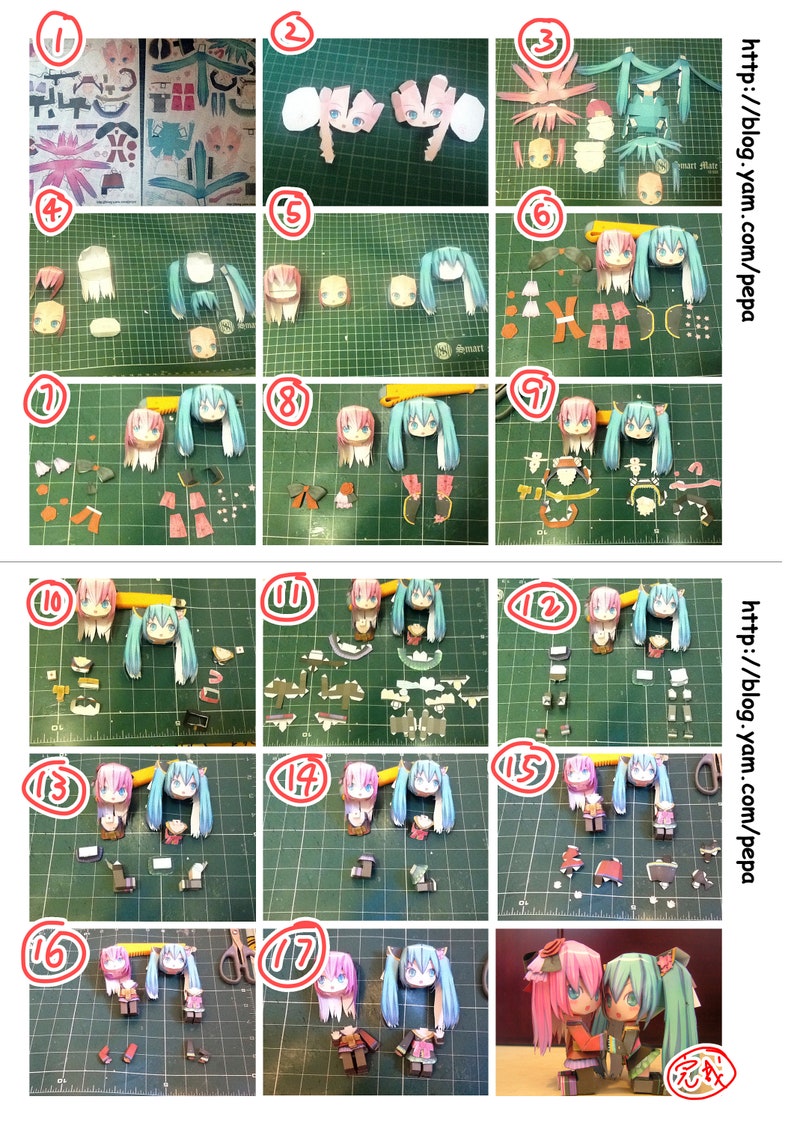Mikuluka , Papercraft , Pepakura, 3D Model Paper , Jpg Template , DIY ...