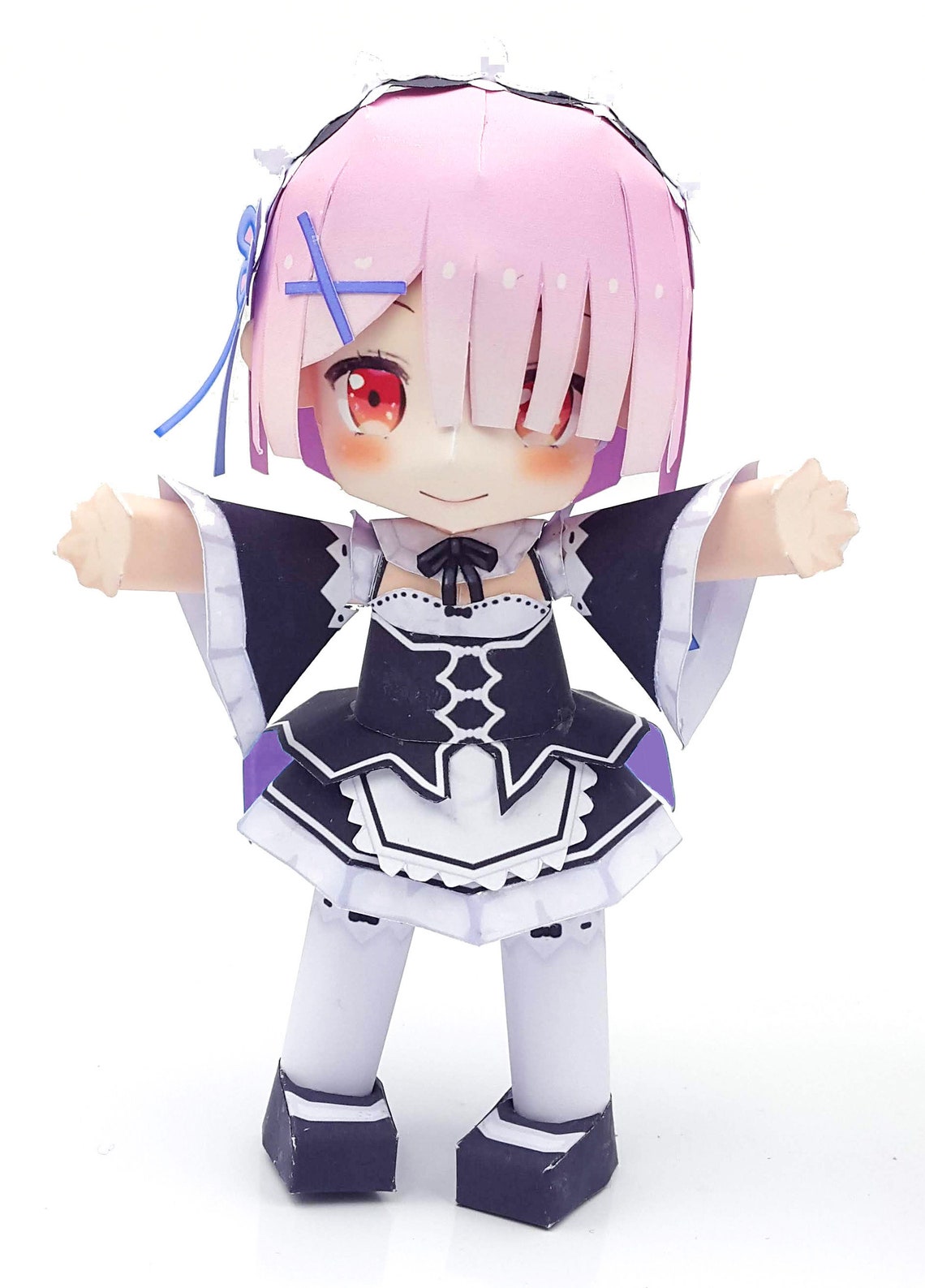 Rem Ram emilia Beatrice Papercraft Pepakura 3D Model - Etsy