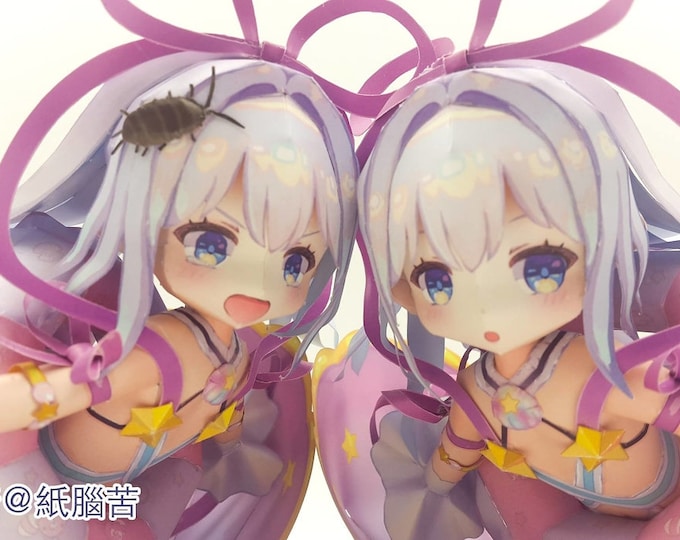 Vtuber, Marine , Papercraft , Pepakura, 3D Model Paper , PDF Template ...