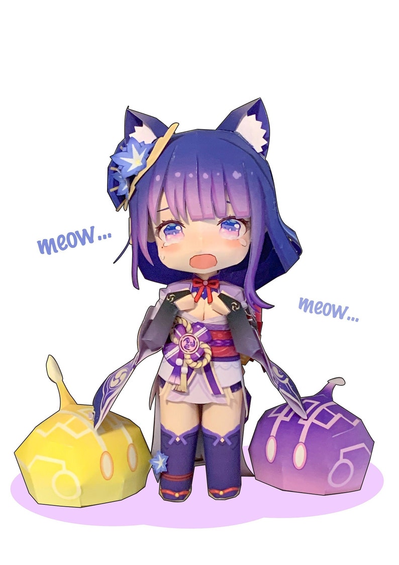 Genshinimpact Raiden Shogun Papercraft Pepakura 3D model - Etsy.de