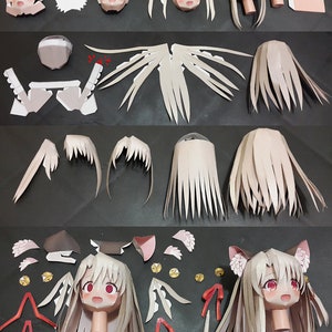 Illya , Papercraft , Pepakura, 3D Model Paper , PDF Template , DIY , A4 ...