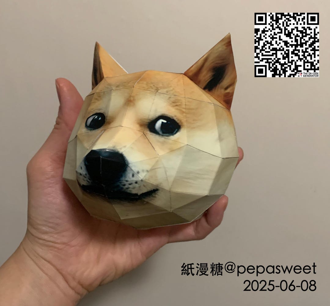 Big Memes Doge Head , Papercraft , Digital Files , PDF Template , DIY , A4 - Etsy