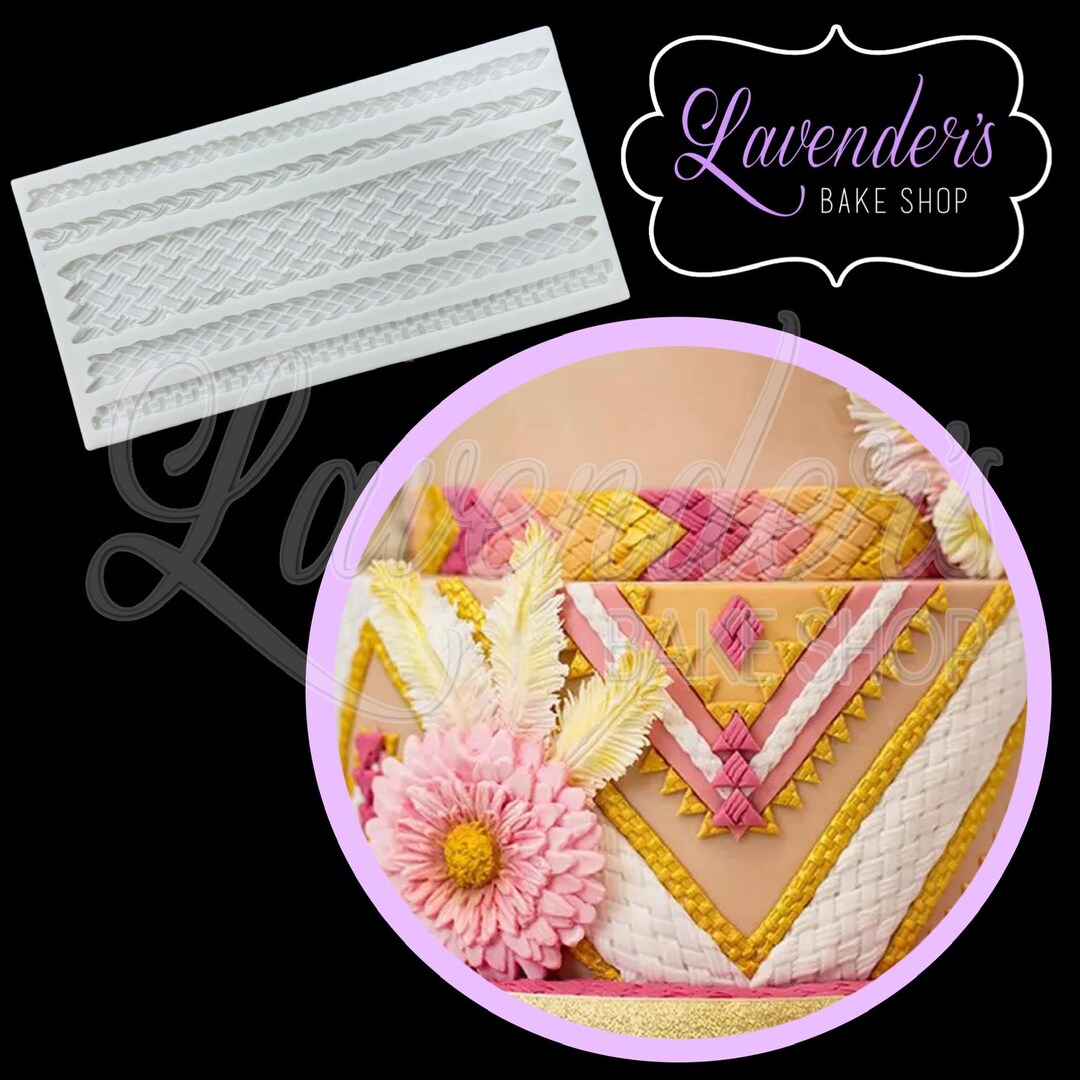 LARGE BRAID BORDERS Variety Silicone Mold - Etsy