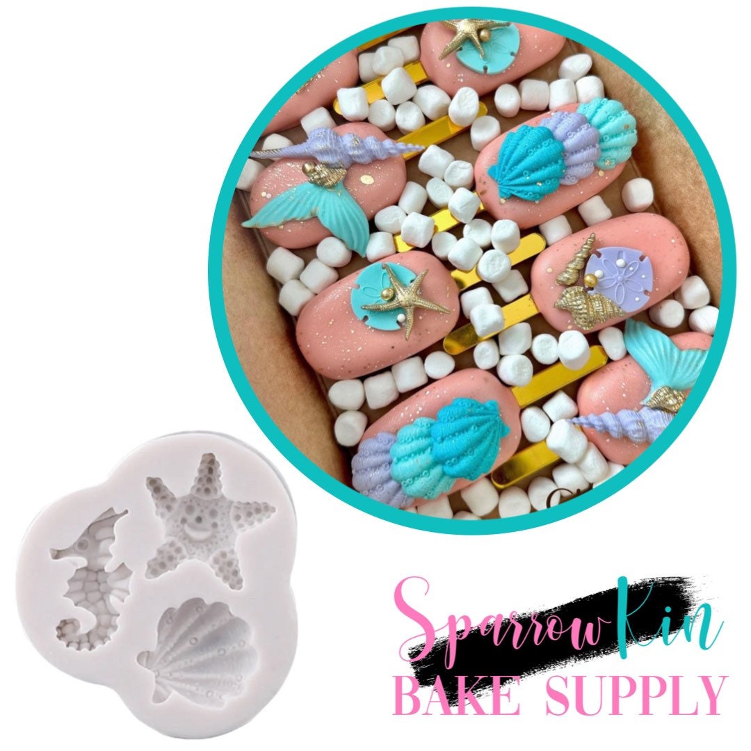 SEASHELL TRIO 1 Silicone Mold - Etsy