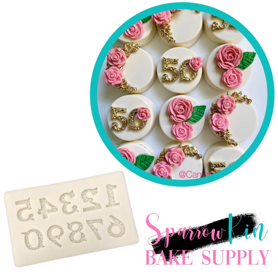 MINI FILIGREE NUMBERS Silicone Mold - Etsy