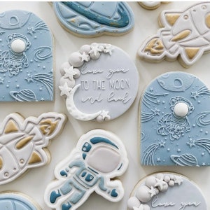 SPACE THEMED PATTERN Sarah Maddison Cookie Stamp - Etsy