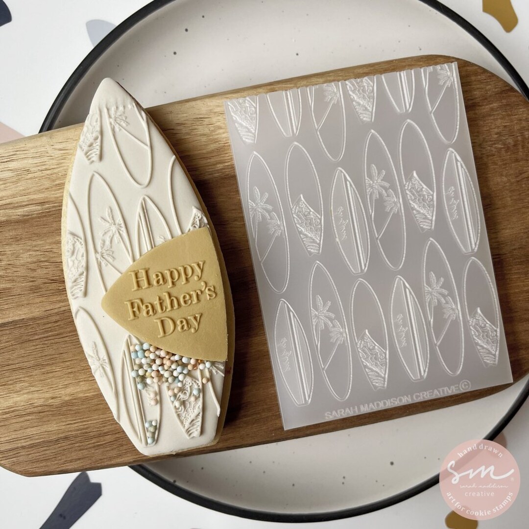 SURFBOARDS PATTERN Sarah Maddison Cookie Stamp - Etsy