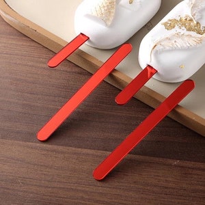 MIRRORED RED Cakesicle/ Popsicle Acrylic Sticks 12pk - Etsy