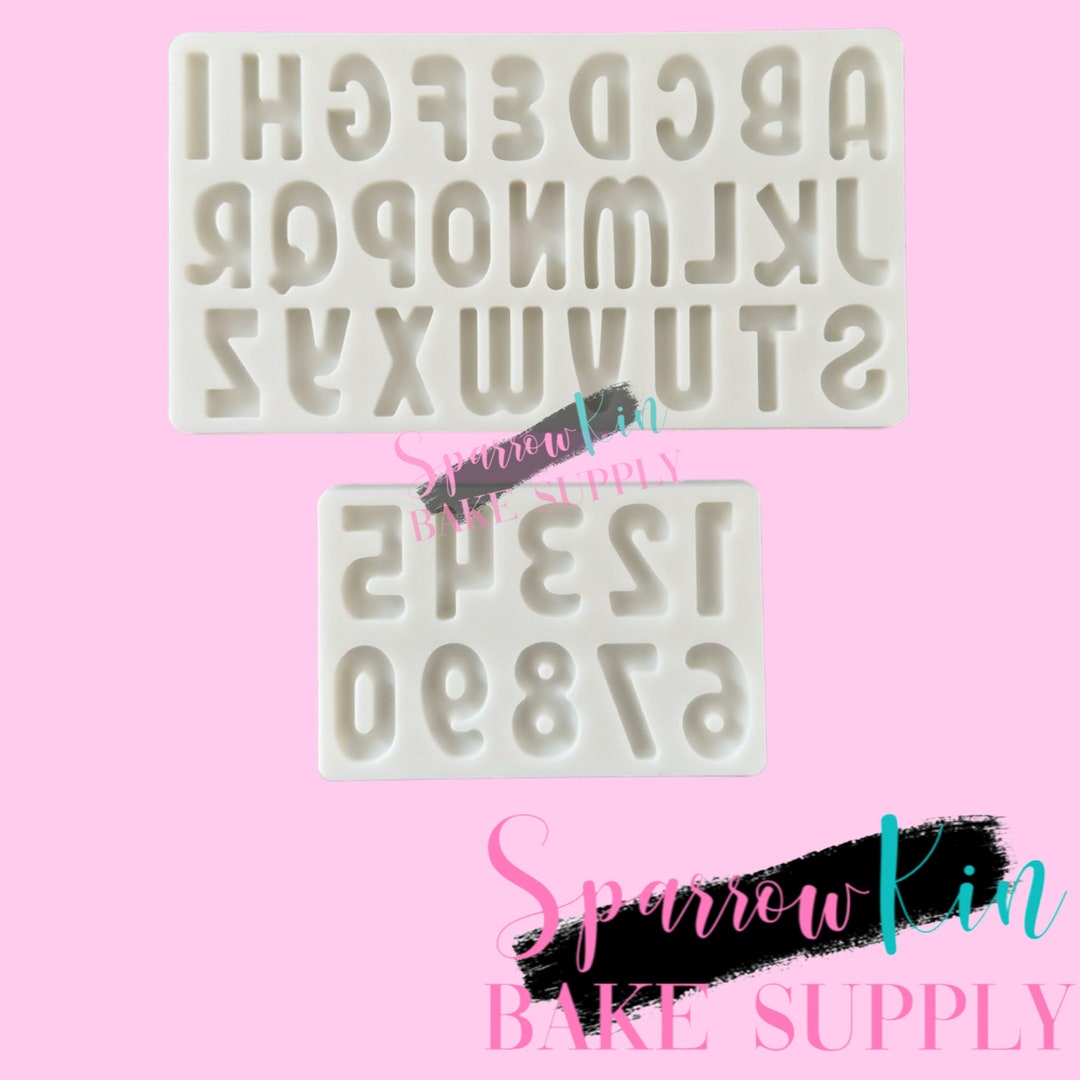 ALISON FONT Letters and Numbers Silicone Mold - Etsy