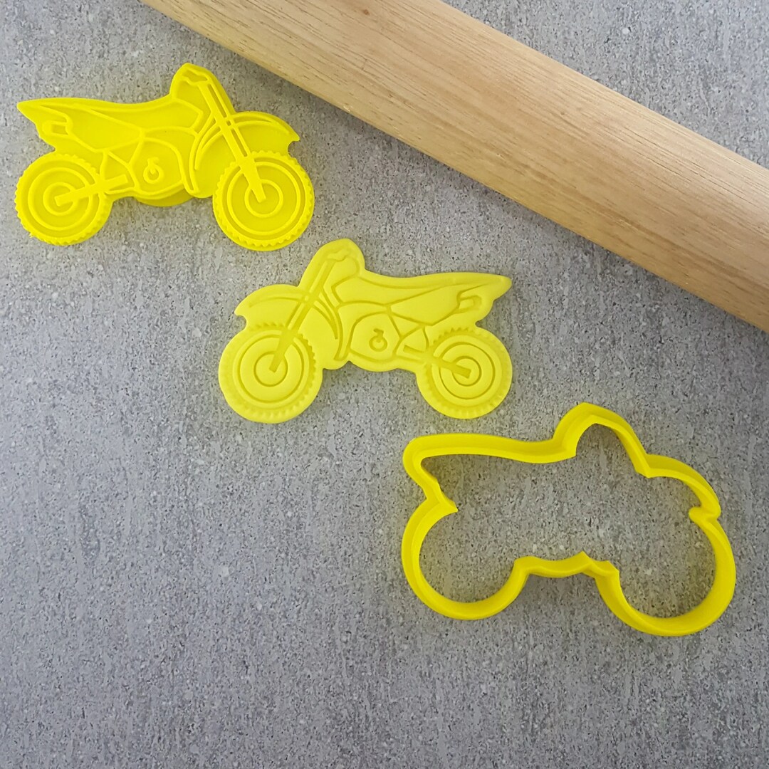 DIRT BIKE 020 Cutter and Embosser Custom Cookie Cutter - Etsy