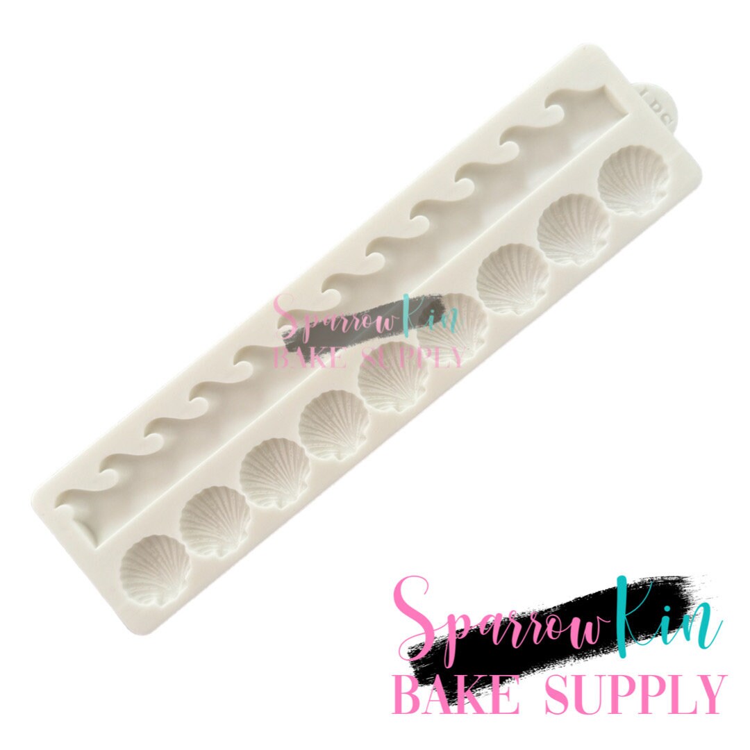 WAVE AND SHELL Border Silicone Mold - Etsy
