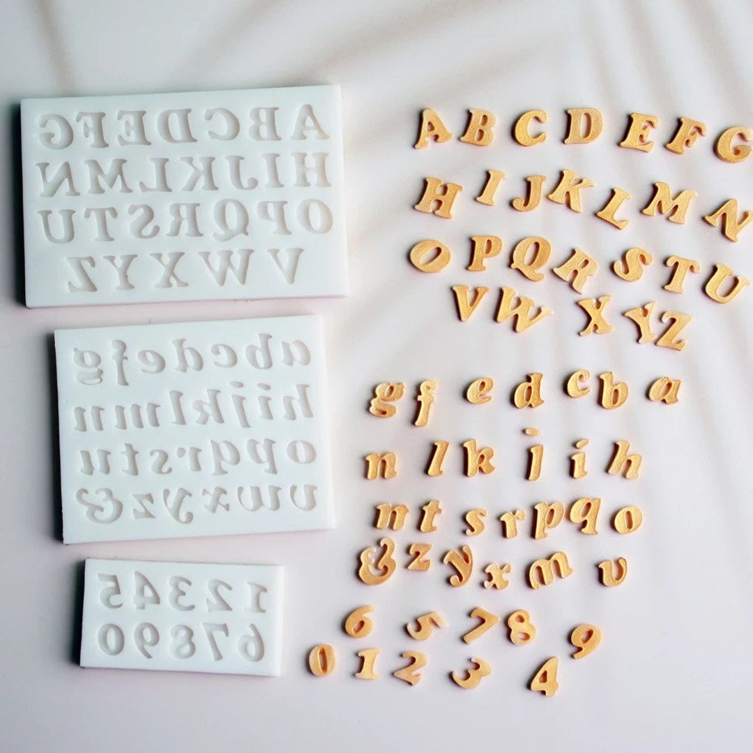 LETTERS AND NUMBERS Set Silicone Mold - Etsy