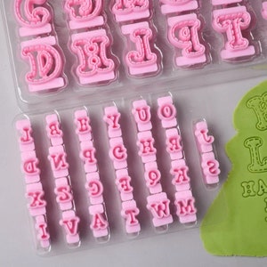 STITCHING ALPHABET EMBOSSING Stamp - Etsy