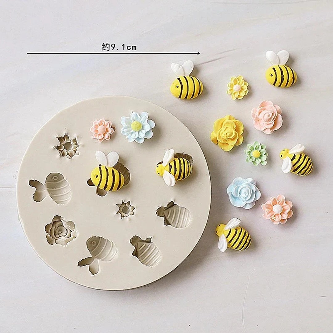 BEES AND FLOWERS Silicone Mold - Etsy