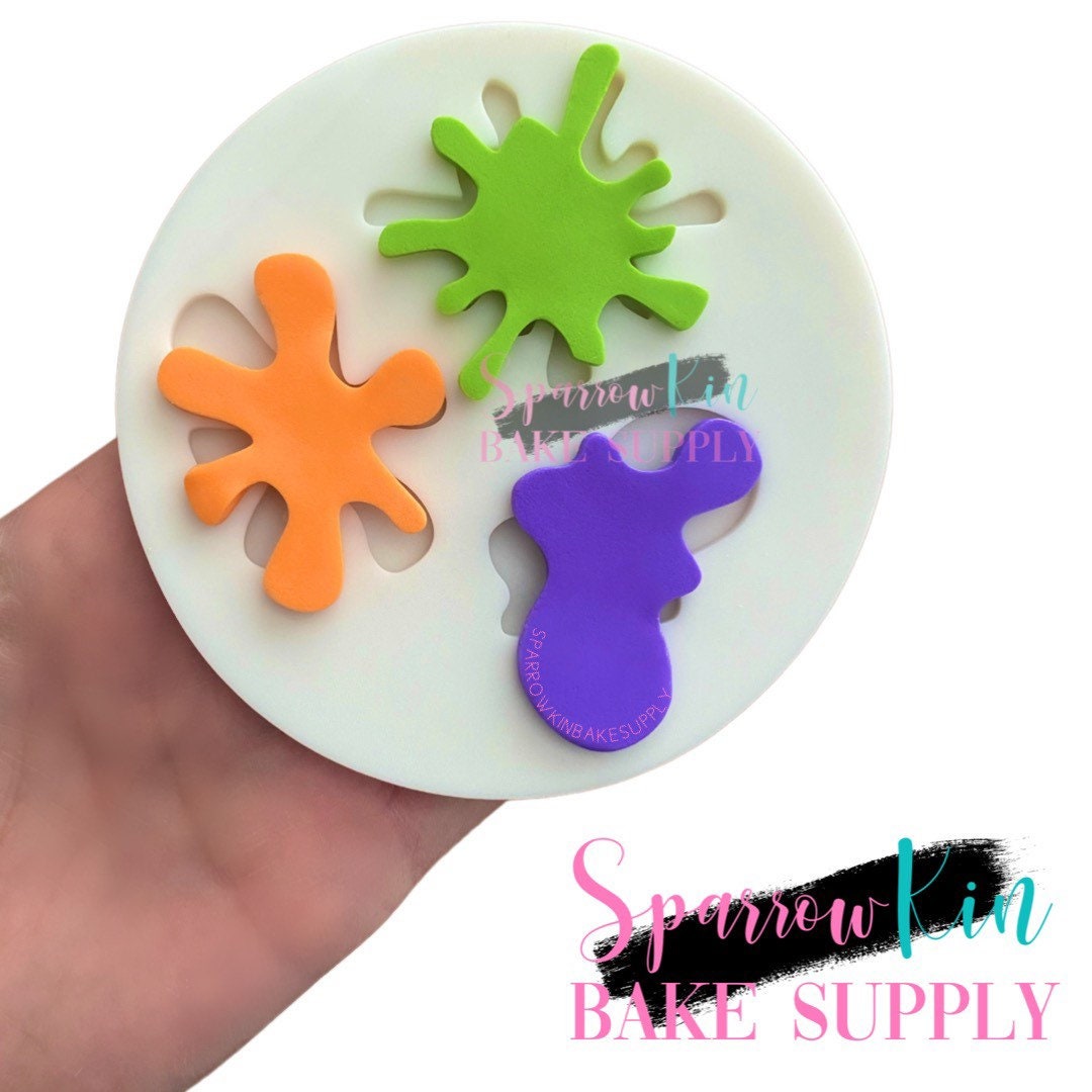 SLIME PAINT SPLATTERS Silicone Mold - Etsy