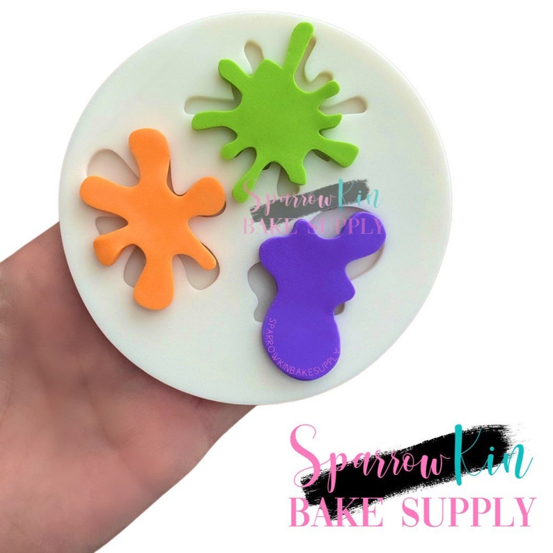 PAINT SPLATTERS Silicone Mold School Treats, Graduation, Chocolate ...