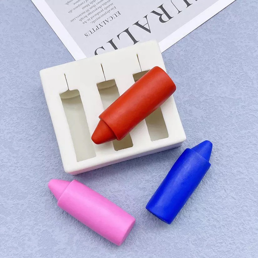 CRAYON TRIO Silicone Mold - Etsy